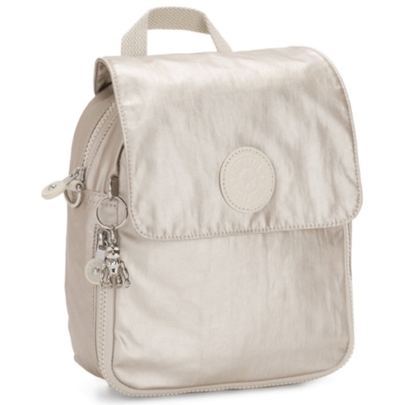 Kipling | Bags | Kipling Annicsmall Convertible Metallic Backpack ...